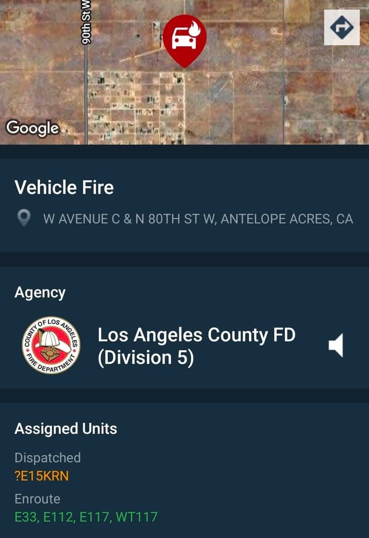 Engine 112 on scene of a fully involved ATV fire on 80th... | AV ...