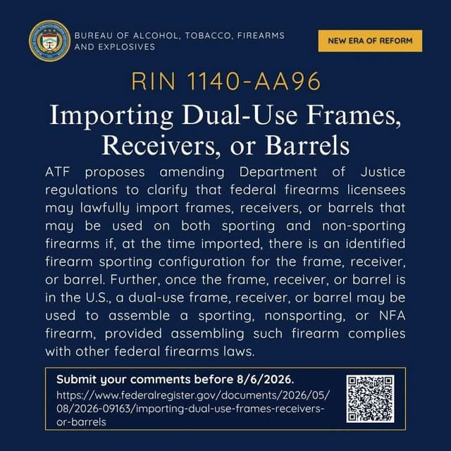 ATF is proposing to clarify rules for importing firearm barrels and ...