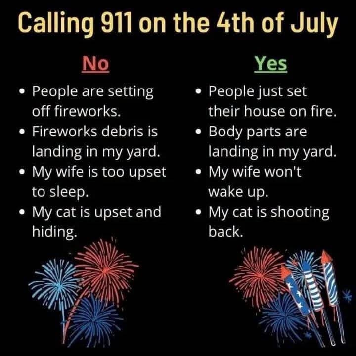 AV Scanner Reminder: We know the fireworks are loud. Dispatch knows the ...